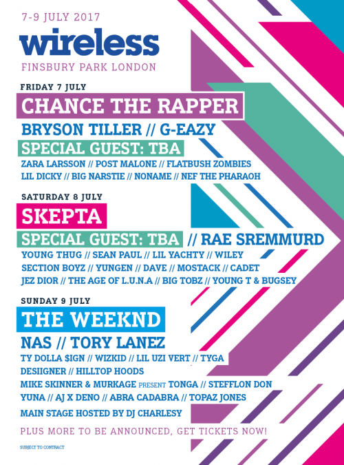 Wireless Festival 7-9 juillet @ London - YARD